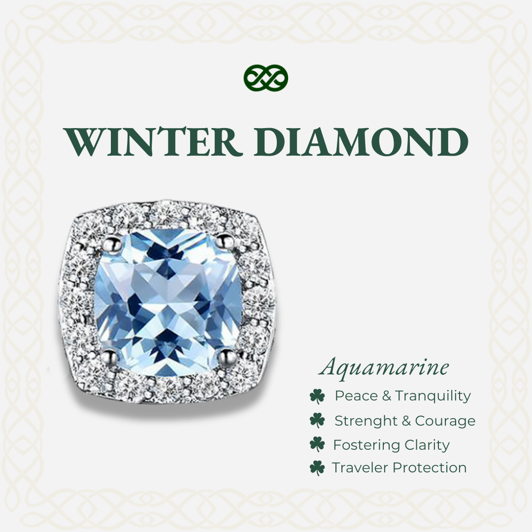 Winter Diamond™ 18K White Gold Ring – Celtic Knot Jewellery