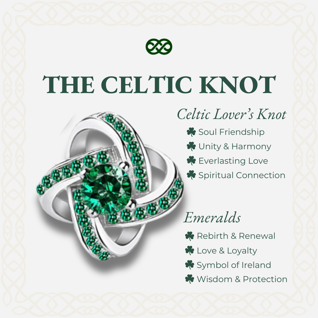 Celtic Knot™ 18K Emerald Ring – Celtic Knot Jewellery