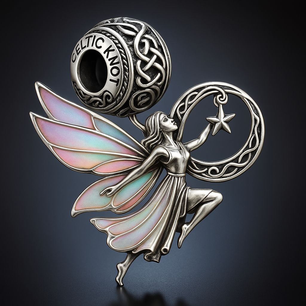 Dance of the Sidhe Charm | Fairy Dance in Silver – Celtic Knot Jewellery